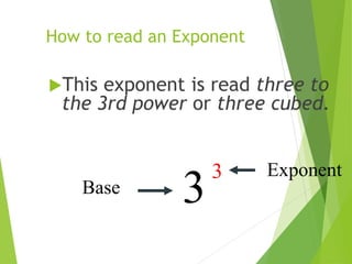 Exponents Intro with Practice.ppt