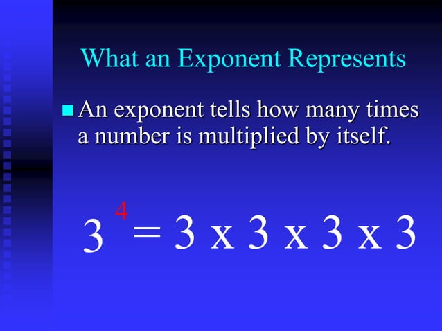 Exponents Intro with Practice and Meaning of each | PPT