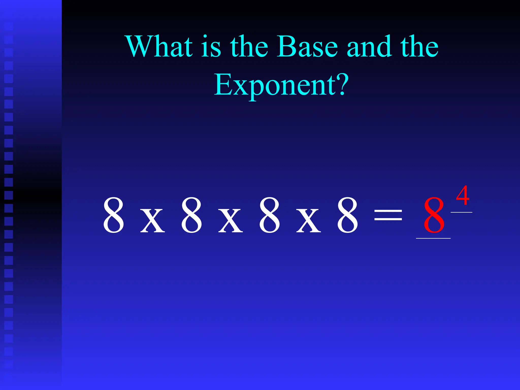 Exponents Intro with Practice math subject .ppt | Physics | Science