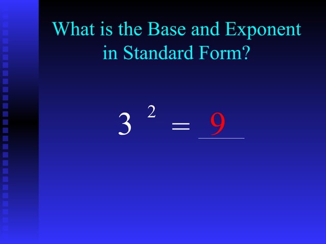 Exponents Intro with Practice math subject .ppt | Physics | Science