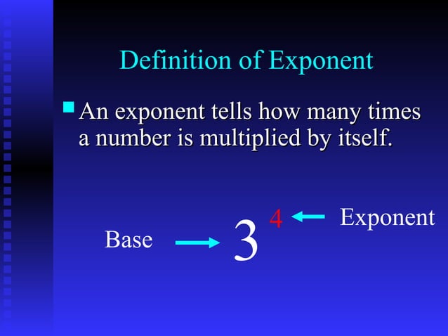 Exponents Intro with Practice math subject .ppt | Physics | Science
