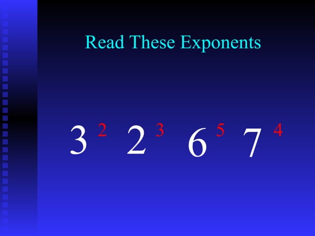 Exponents Intro with Practice math subject .ppt | Physics | Science