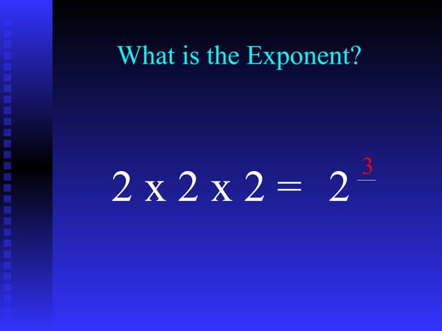 Exponents Intro with Practice math subject .ppt | Physics | Science