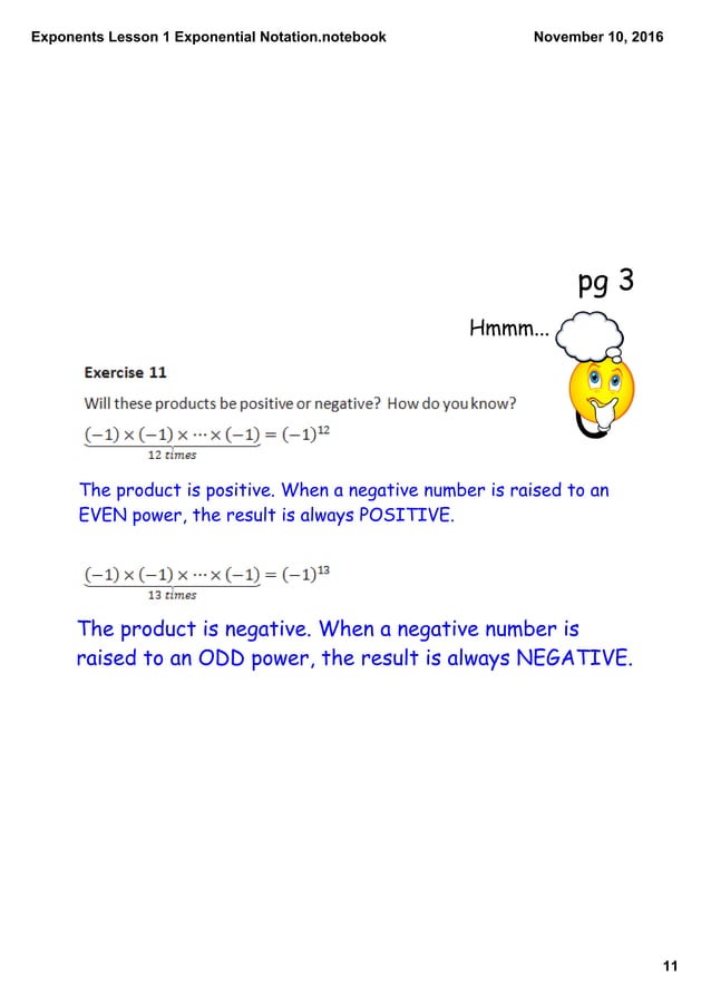 Exponents lesson 1 exponential notation | PDF Exponents lesson 1 exponential notation | PDF