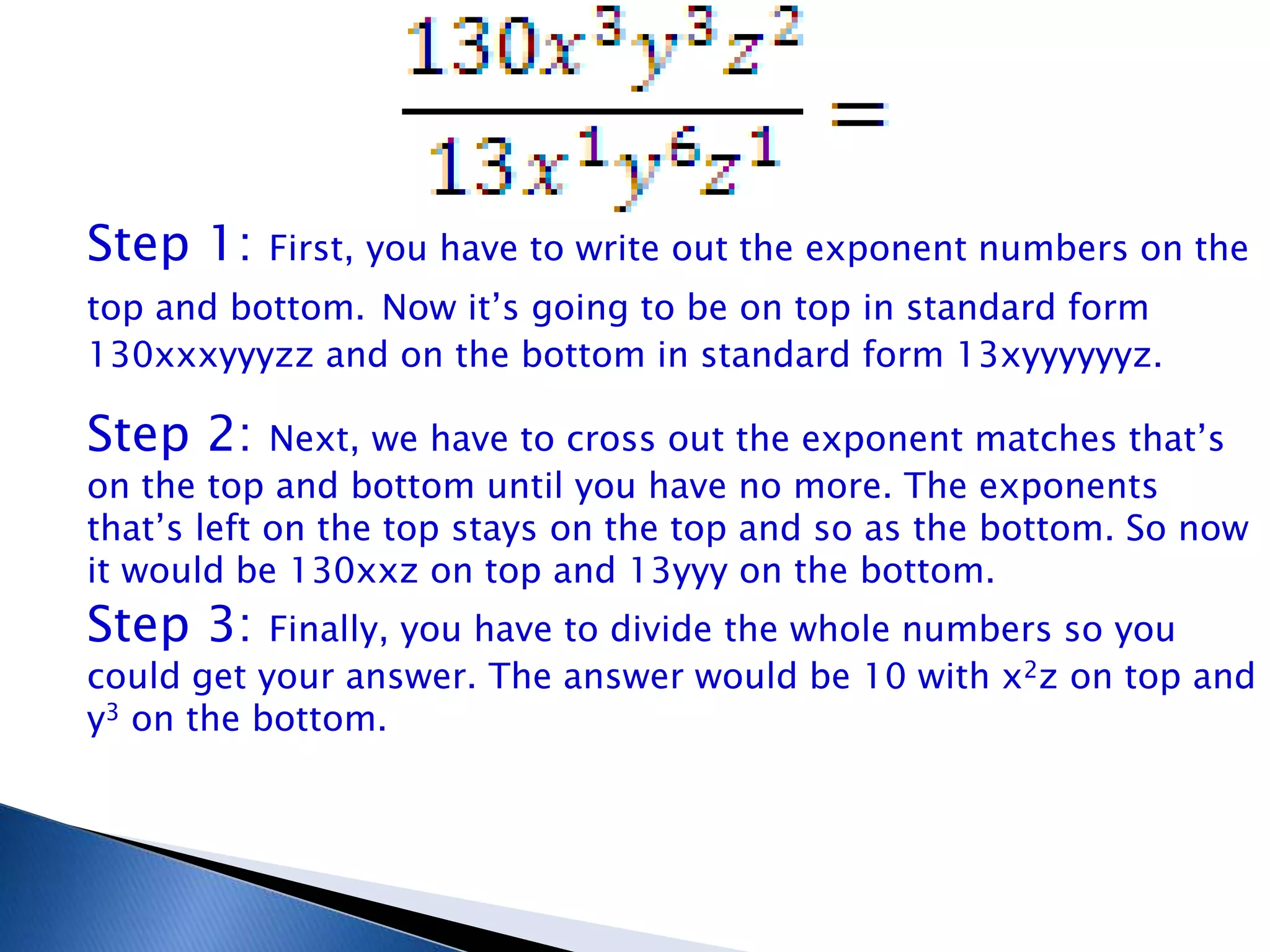Exponents powerpoint | PPT