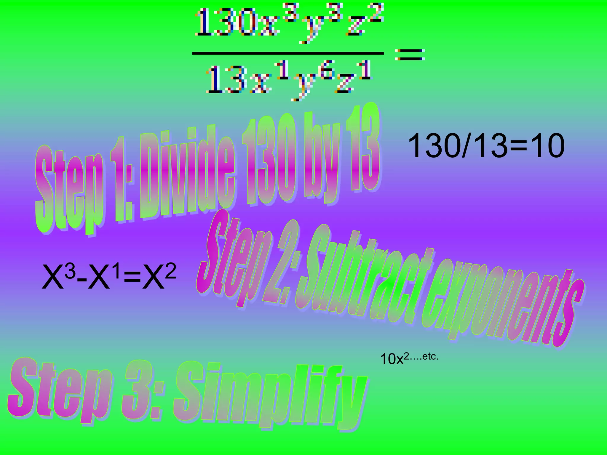 Exponents pp | PPTX | Physics | Science