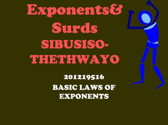 Exponets laws& examples | PPT