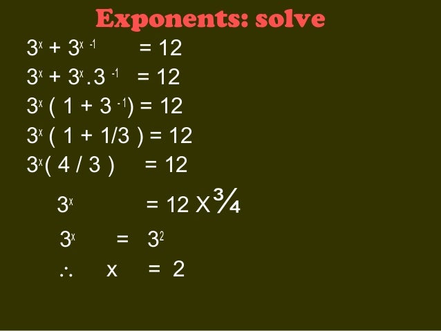 Exponets laws& examples