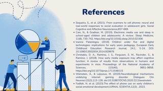 Impact of the excessive use of electronic devices on the ...