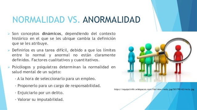 normalidad y anormalidad en salud mental