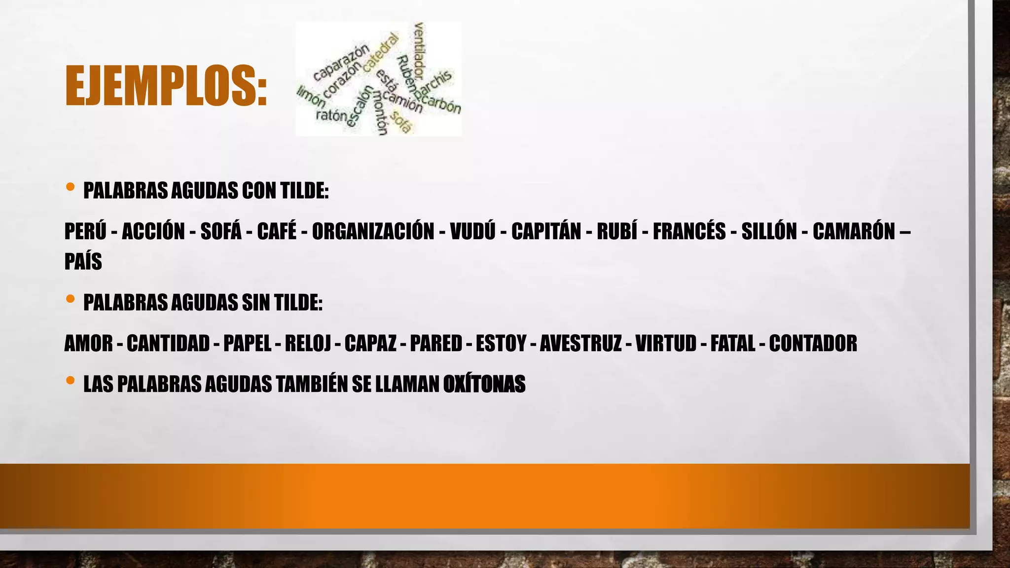 Expo palabras graves, agudas, esdrújulas y sobresdrujulas | PPTX