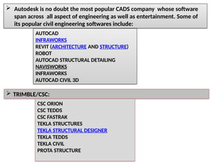 Computer Aided Design in Building Information Modeling | PPTX | Civil ...