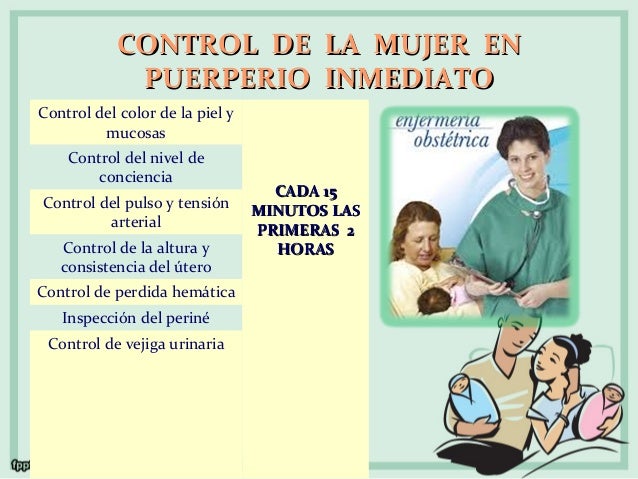 cuidados de enfermeria en el puerperio