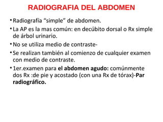 RADIOGRAFIA ABDOMINAL | PPT