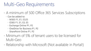 O365Con19 - Exposing Multi-Geo Capabilities in Office 365 - Paul Hunt | PDF
