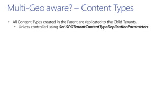O365Con19 - Exposing Multi-Geo Capabilities in Office 365 - Paul Hunt | PDF