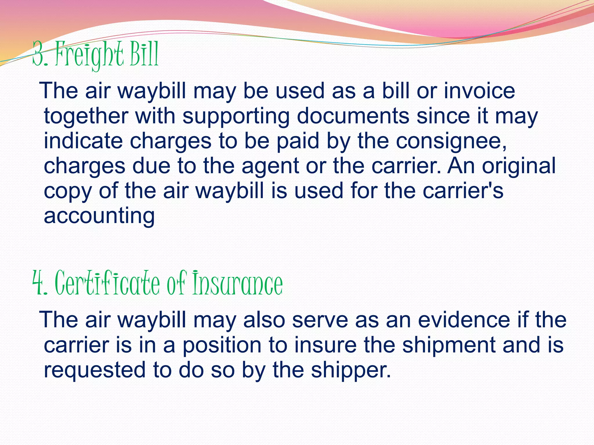 air way bill | PPTX