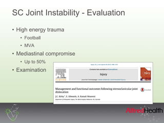 The Sternoclavicular Joint | PPTX