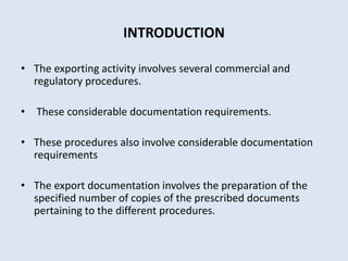 Export-import preliminaries | PPTX