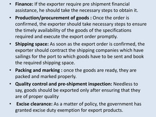 Export-import preliminaries | PPTX