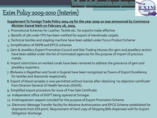 Export Import policy | PPTX