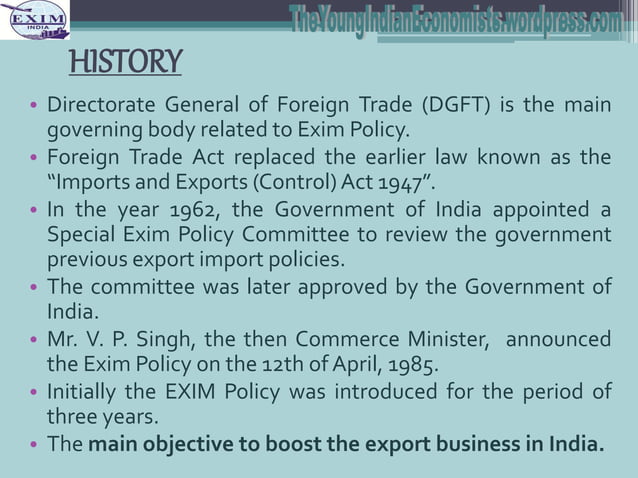 Export Import policy | PPTX