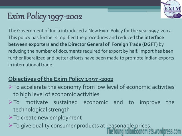 Export Import policy | PPTX