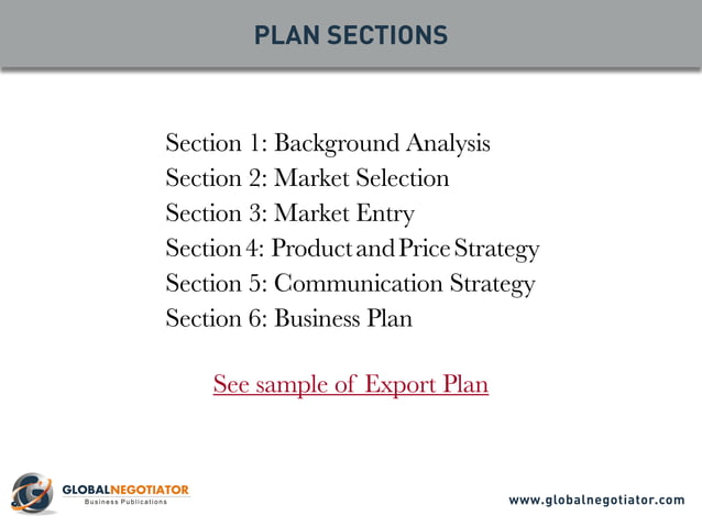 Export plan | PDF | Business Administration | Business