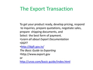 Steps to Export | PPT
