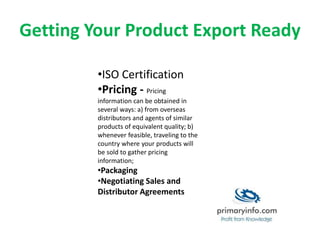 Steps to Export | PPT