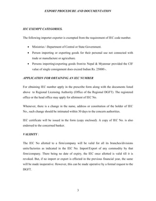 Export procedure-and-documentation | DOC