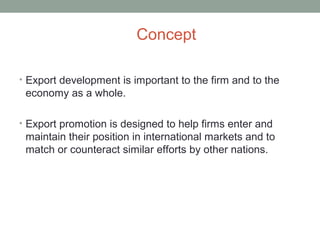 Export Promotion | PPT