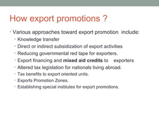 Export Promotion | PPT