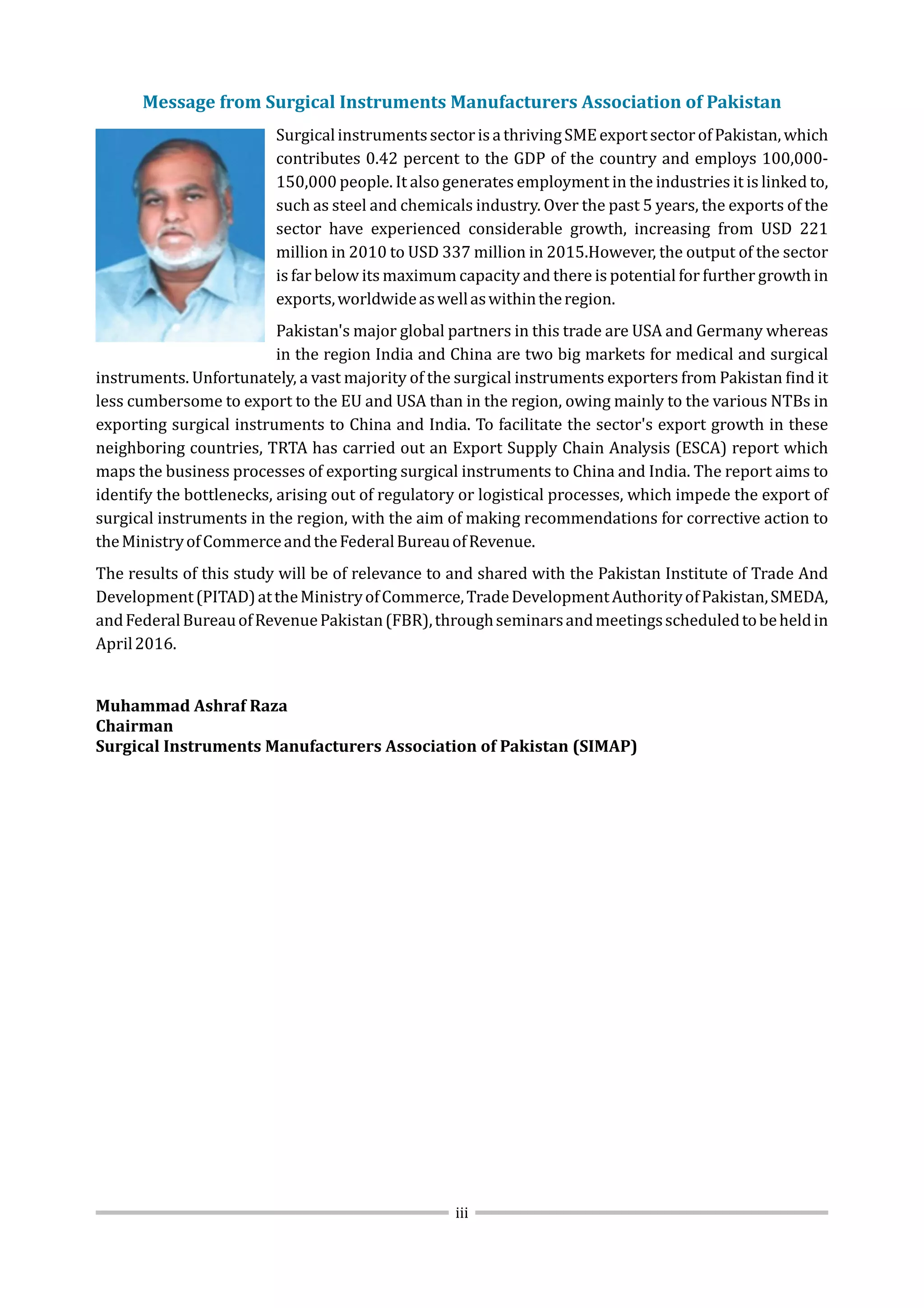 Export supply-chain-analysis of surgical instruments | PDF