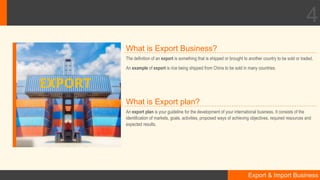 Export and import business | PPTX