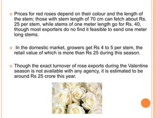 Export and import of roses from india | PPTX