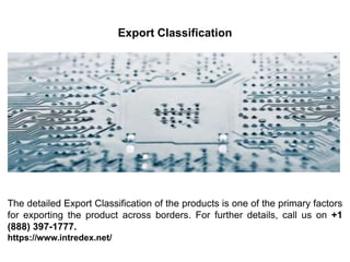 Export classification | PPTX