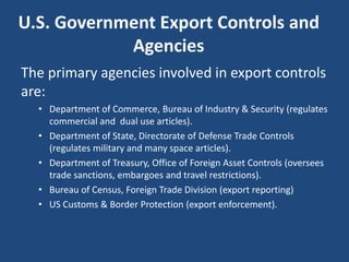 Export contols basics | PPTX