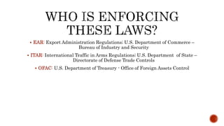 Export Control Laws Training | PPTX | Travel Preparation and Advice ...