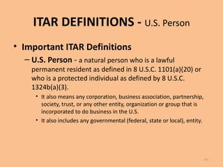 Export Control Overview | PPT