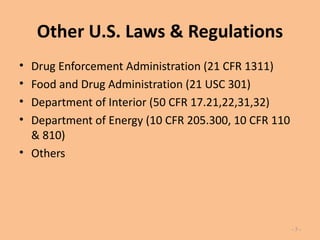 Export Control Overview | PPT