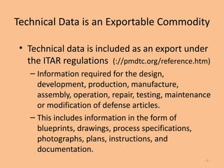 Export Control Overview | PPT