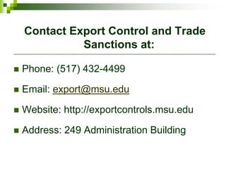 Working with Universities on Export-Controlled Technology | PPTX ...