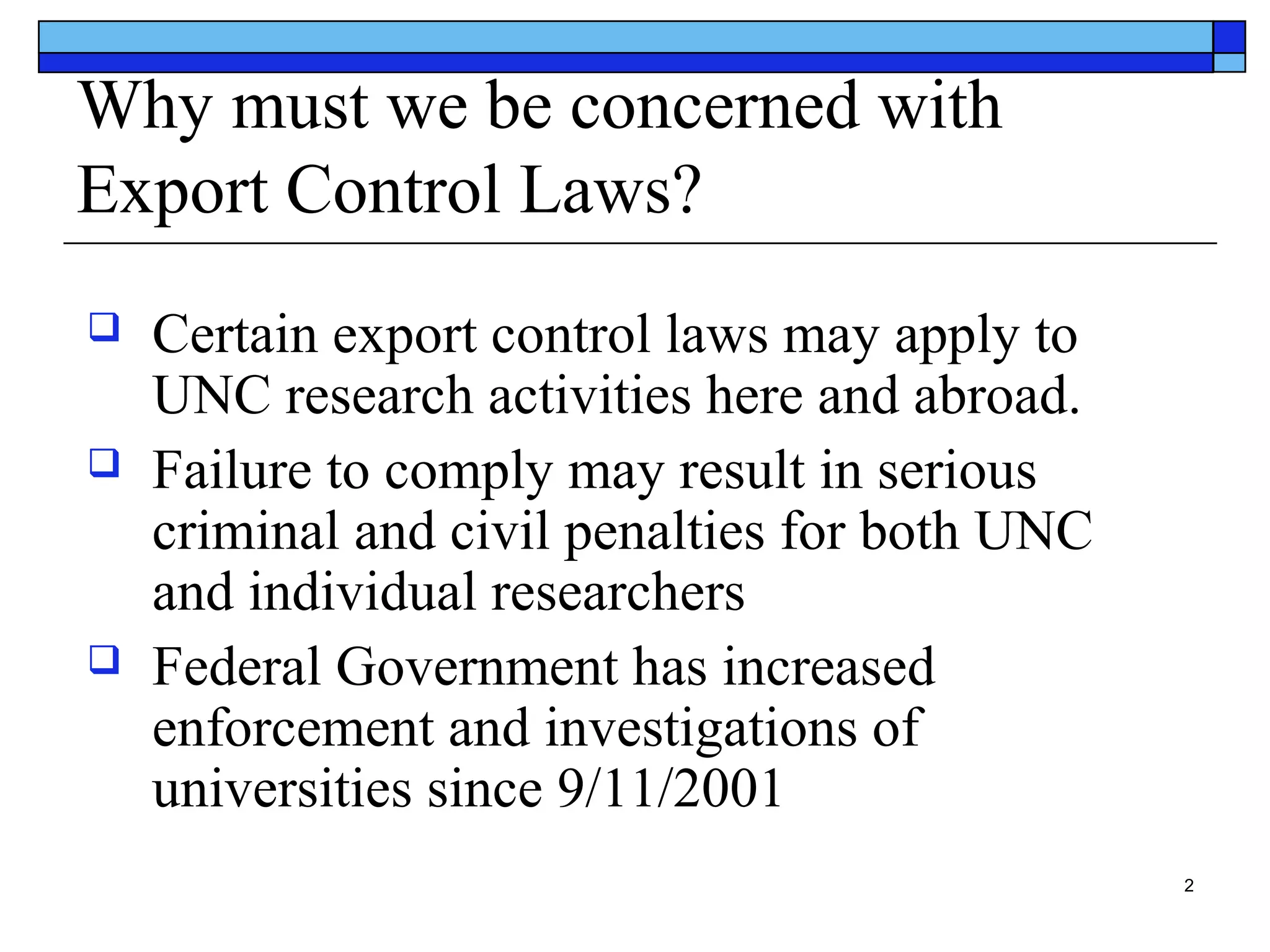 Export control training presentation | PPT