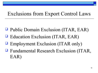 Export control training presentation | PPT