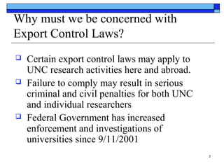Export control training presentation | PPT