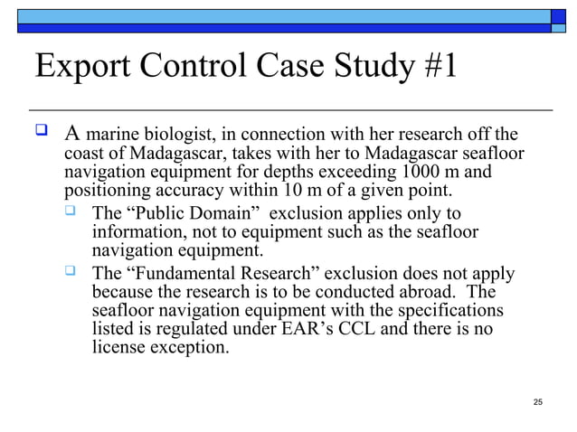 Export control training presentation | PPT