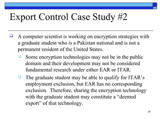 Export control training presentation | PPT