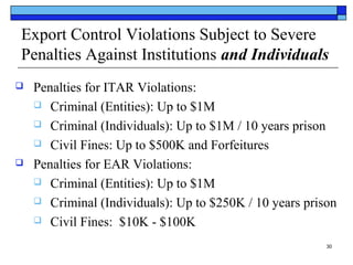 Export control training presentation | PPT
