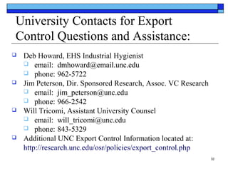 Export control training presentation | PPT